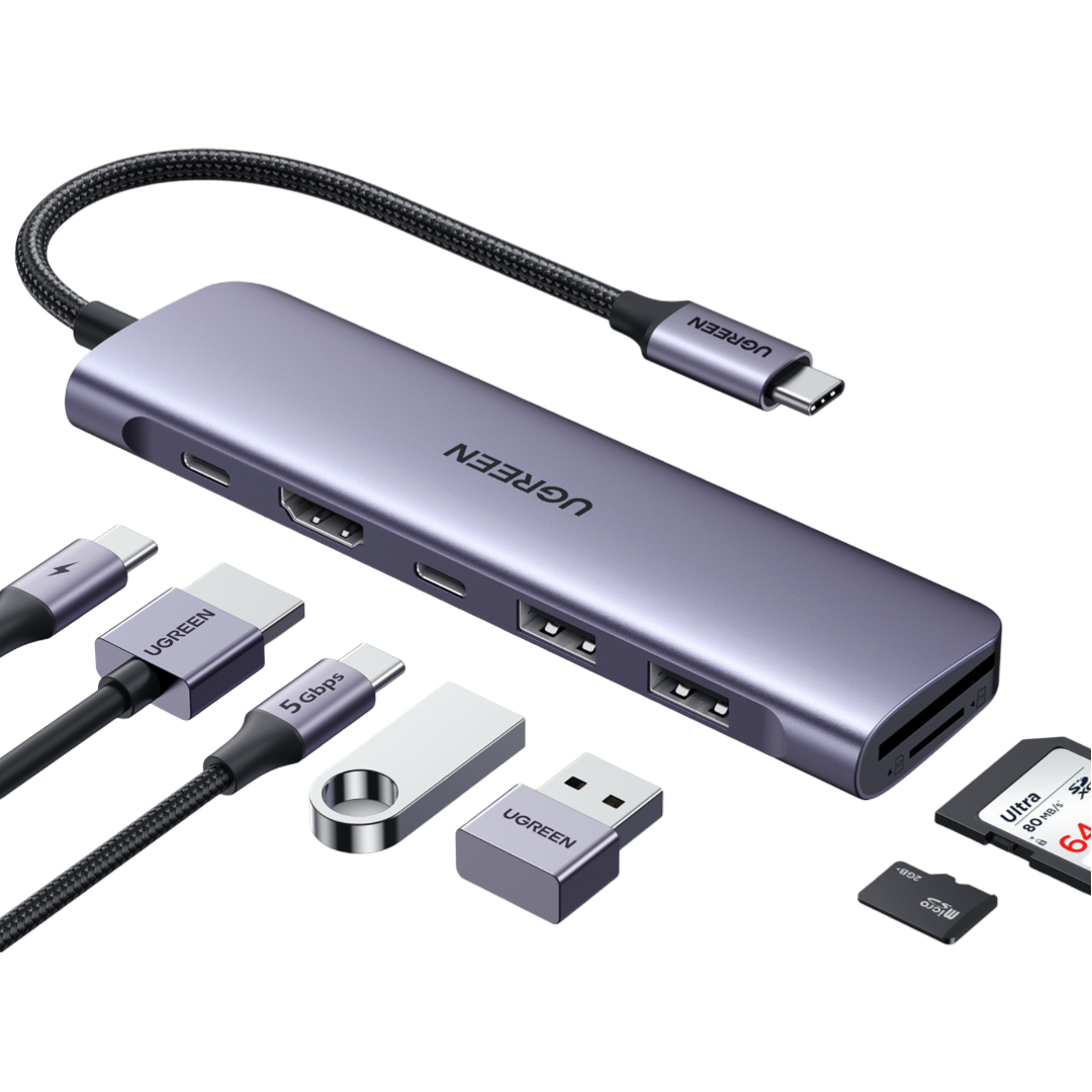 UGREEN Revodok 1071 7-IN-1 USB-C Hub (95W PD, 4K@30Hz HDMI) | UGREEN UK