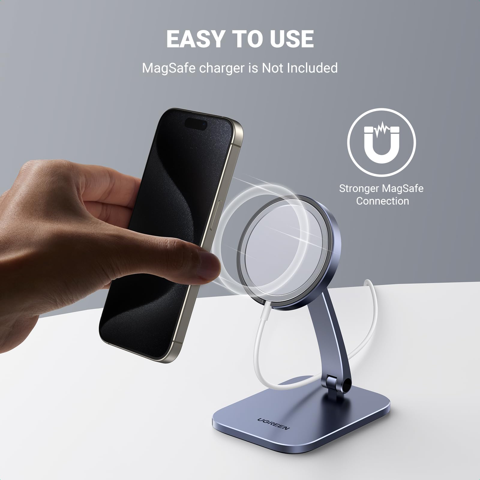 UGREEN Aluminum Phone Stand for Magsafe Charger iPhone | UGREEN UK