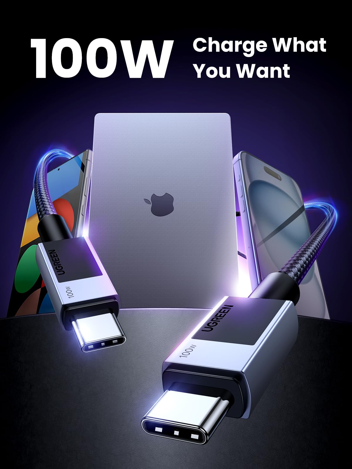 UGREEN 100W USB-C to USB-C Fast Charging Cable | UGREEN UK