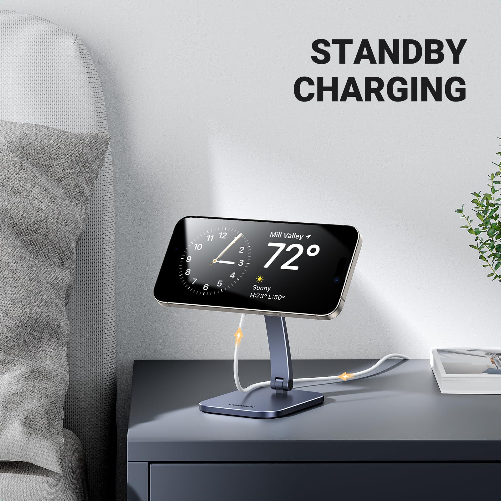UGREEN Aluminum Phone Stand for Magsafe Charger iPhone | UGREEN UK