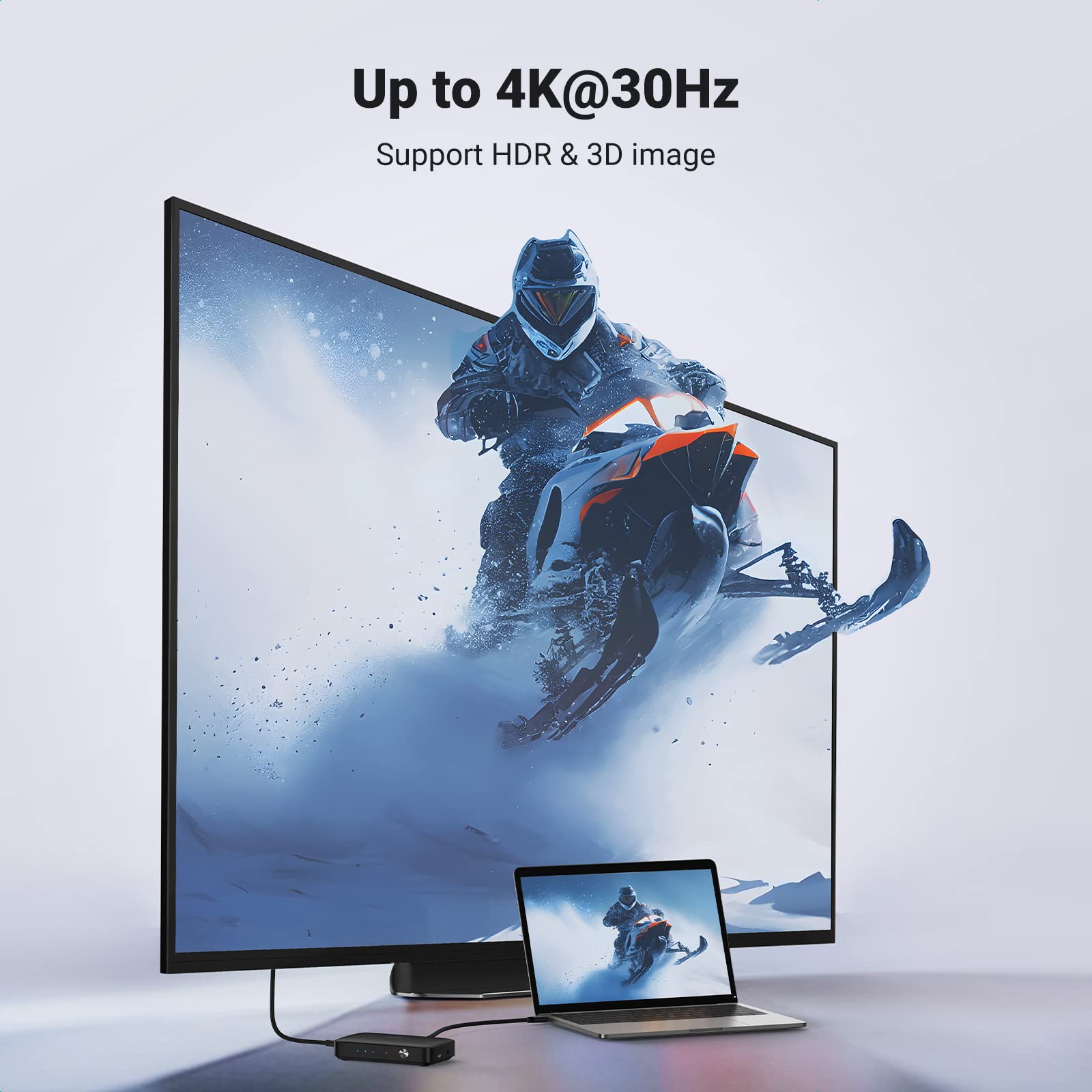 UGREEN 3-IN-1 OUT HDMI Switch - 4K 3D HD, Remote Control | UGREEN UK