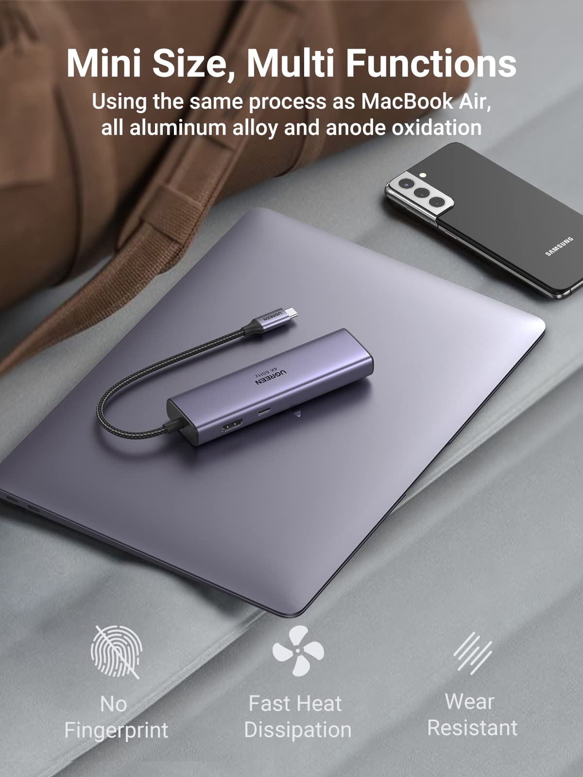 UGREEN Revodok 107 7-IN-1 USB-C Hub (4K@60Hz HDMI, RJ45 Ethernet) | UGREEN UK